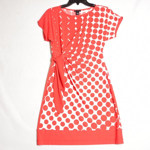 new directions | Dresses | New Directions Womens Polka Dot Dress Orange ...